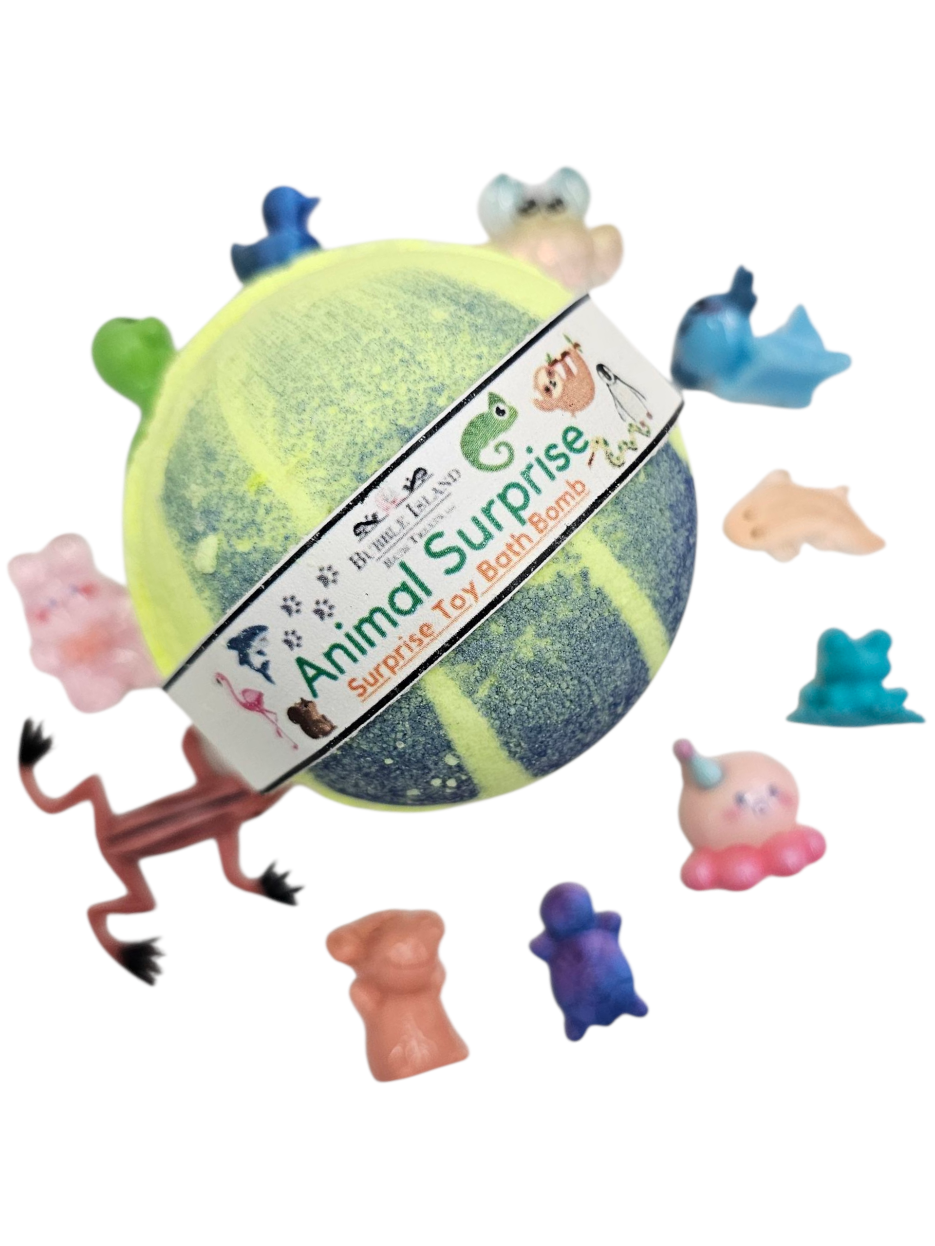 Toy Surprise Bath Bomb - Animal Bomb – Bubble Island Bath Treats, LLC